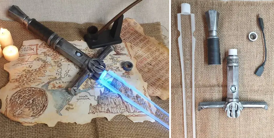 Anakins Sword 3D File Medieval Jedi Sword/Lightsaber Home & Hobby ...