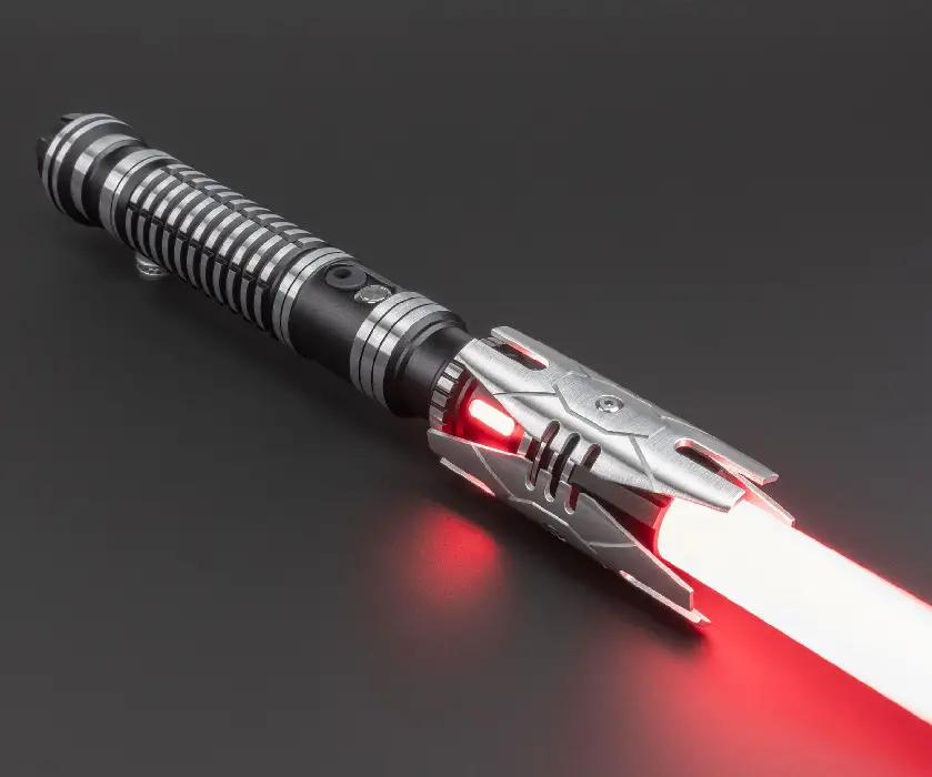 Saberforge Tri-Fighter Lightsaber (TIE style emitter shrouds) | New Saber Alert - SaberSourcing